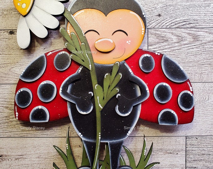 Ladybug Standing Shelf Sitter DIY Kit or Hand-painted, for the Ladybug ...