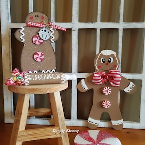 Santa, Nerdy Reindeer, Gingerbread Man, DIY Kit or Hand-painted ...