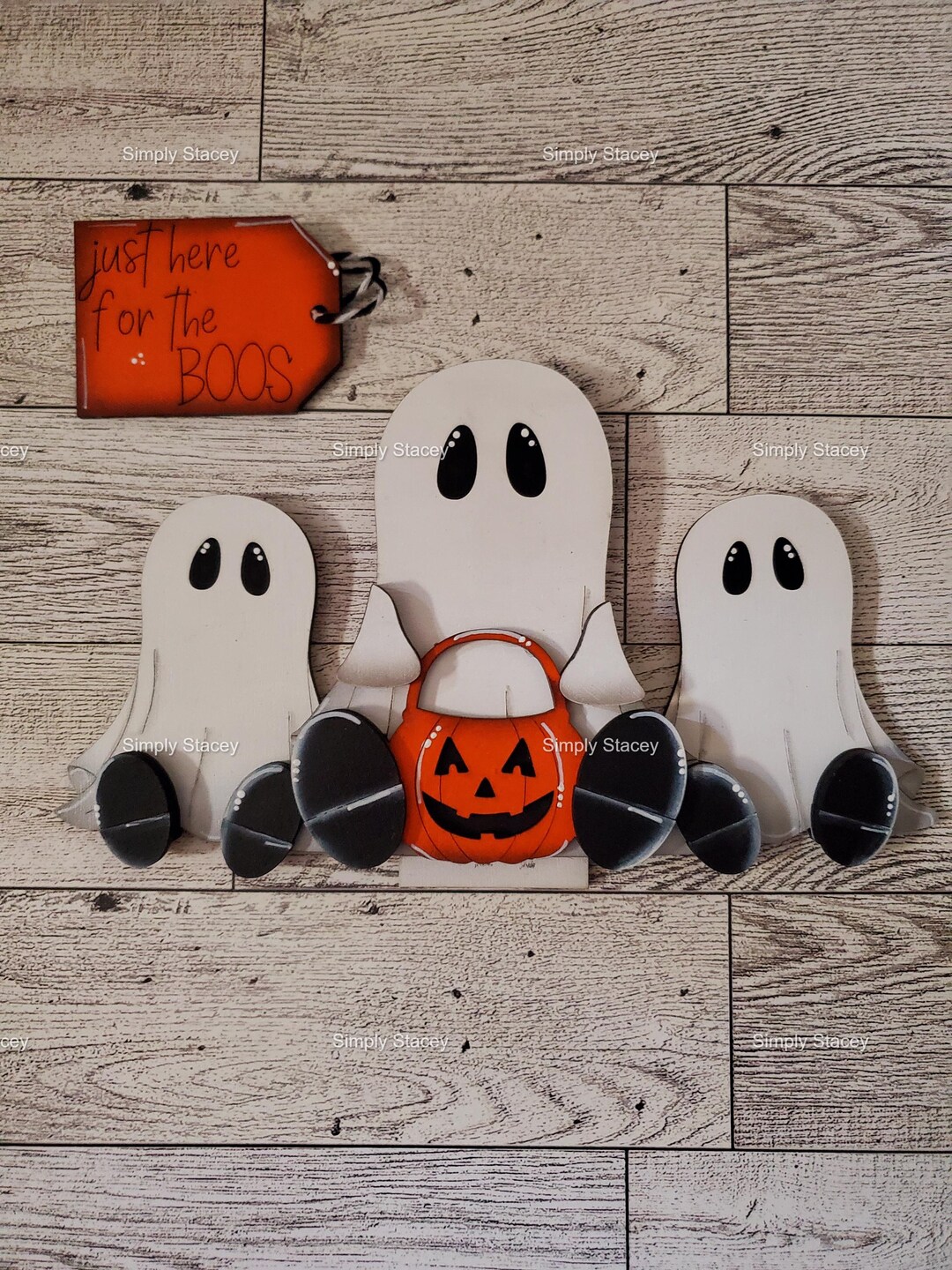 Ghost Basket Insert: Hand-painted Halloween Decor - Large or Mini, DIY ...