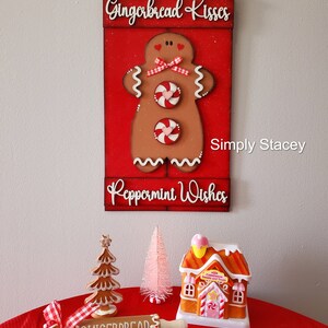 Gingerbread Pallet Sign, DIY Kit or Hand-painted, Gingerbread Sign ...