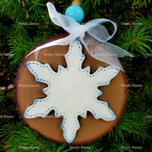 Snowman/snowflake Ornaments, DIY Kit or Hand-painted, Set of 5 ...