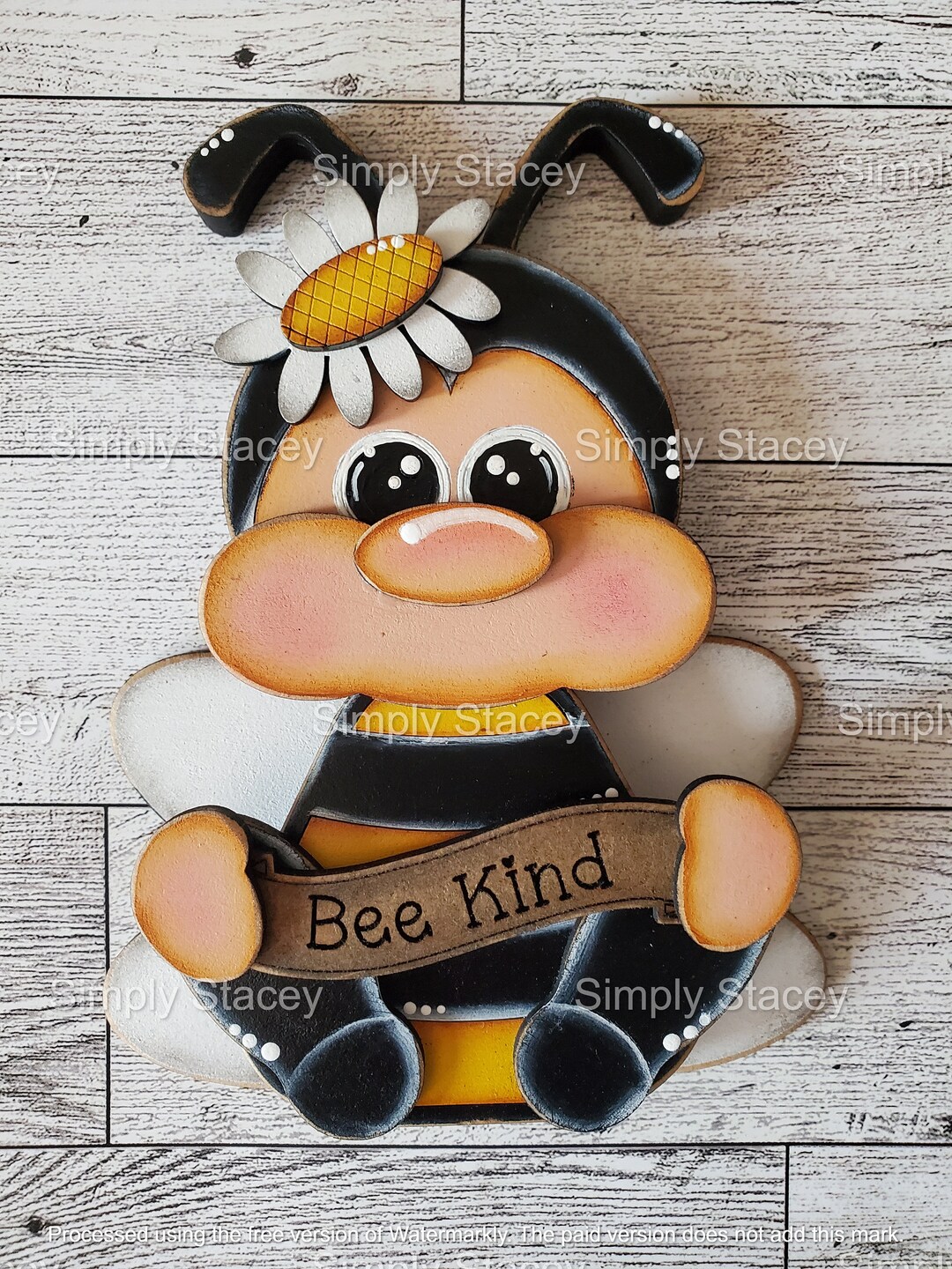 Bee Shelf Sitter, DIY Wood Kit, Hand-painted, Shelf Sitter, Tiered Tray ...