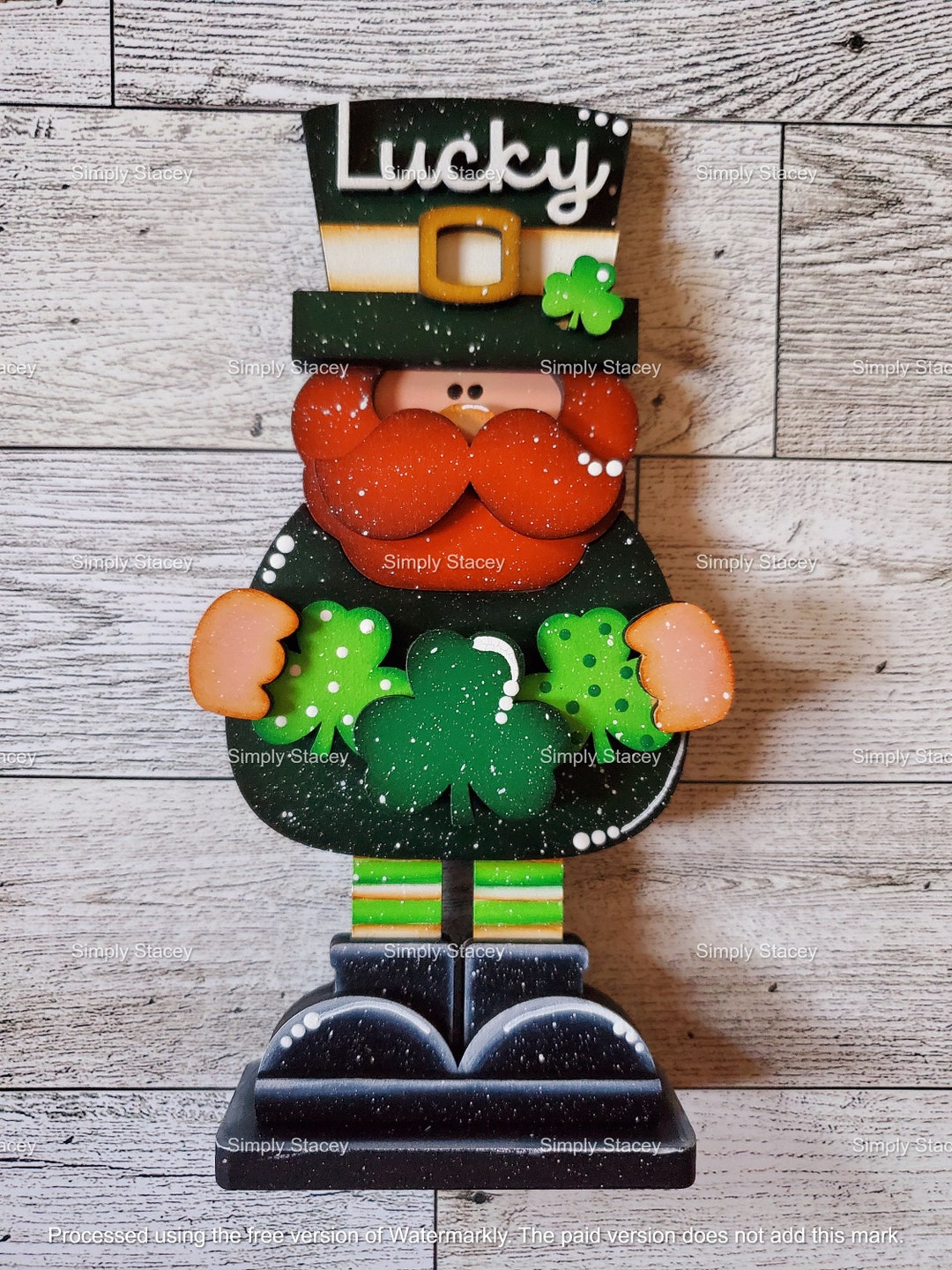 Mini Leprechaun Shelf Sitter, DIY Wood Kit, Hand-painted, Leprechaun ...