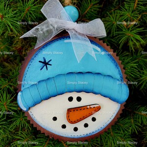 Snowman/snowflake Ornaments, DIY Kit or Hand-painted, Set of 5 ...
