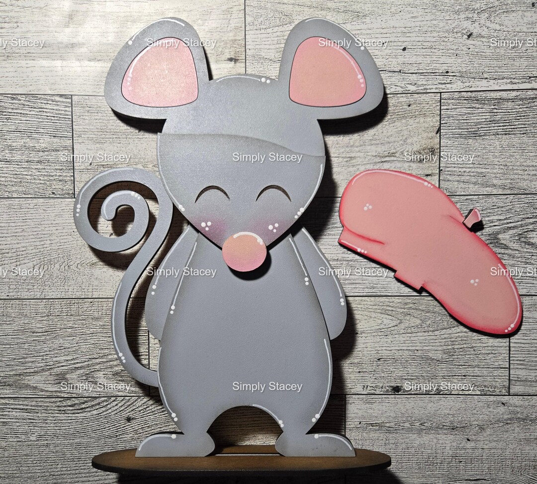 Mouse Animal Hats Interchangeable Shelf Sitter DIY Kit or Painted ...
