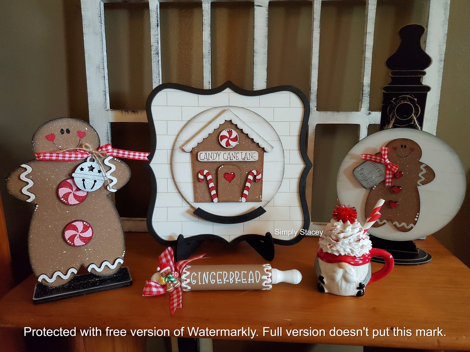 Santa Nerdy Reindeer Gingerbread Man DIY Kit or - Etsy