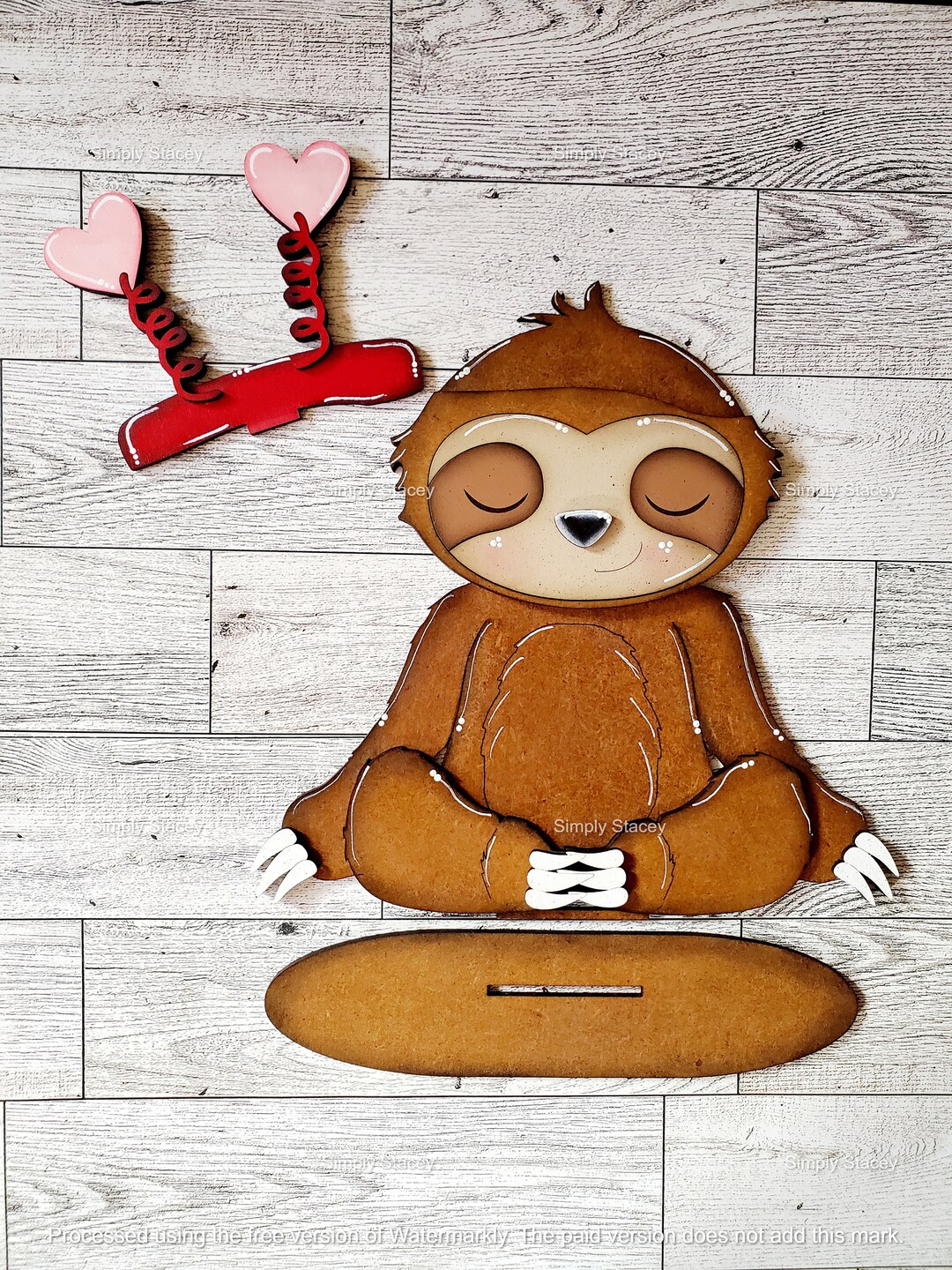 Sloth Animal Hats Interchangeable Shelf Sitter DIY Kit or Painted ...