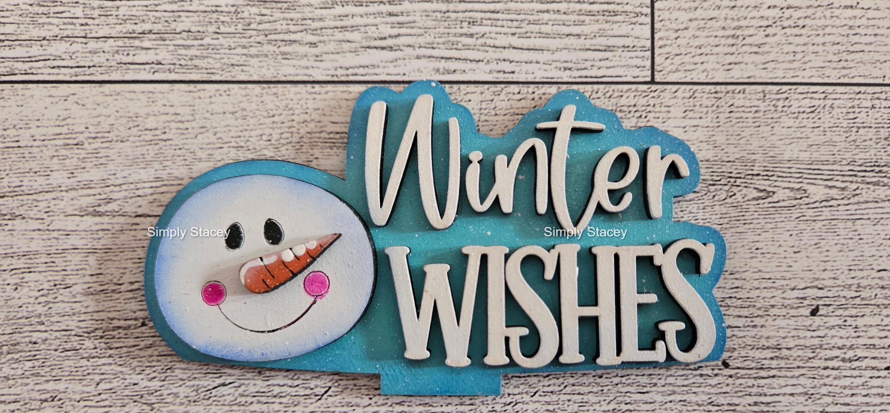 Hand-painted Snowman Basket Insert: Let It Snow Winter Decor (DIY Kit ...