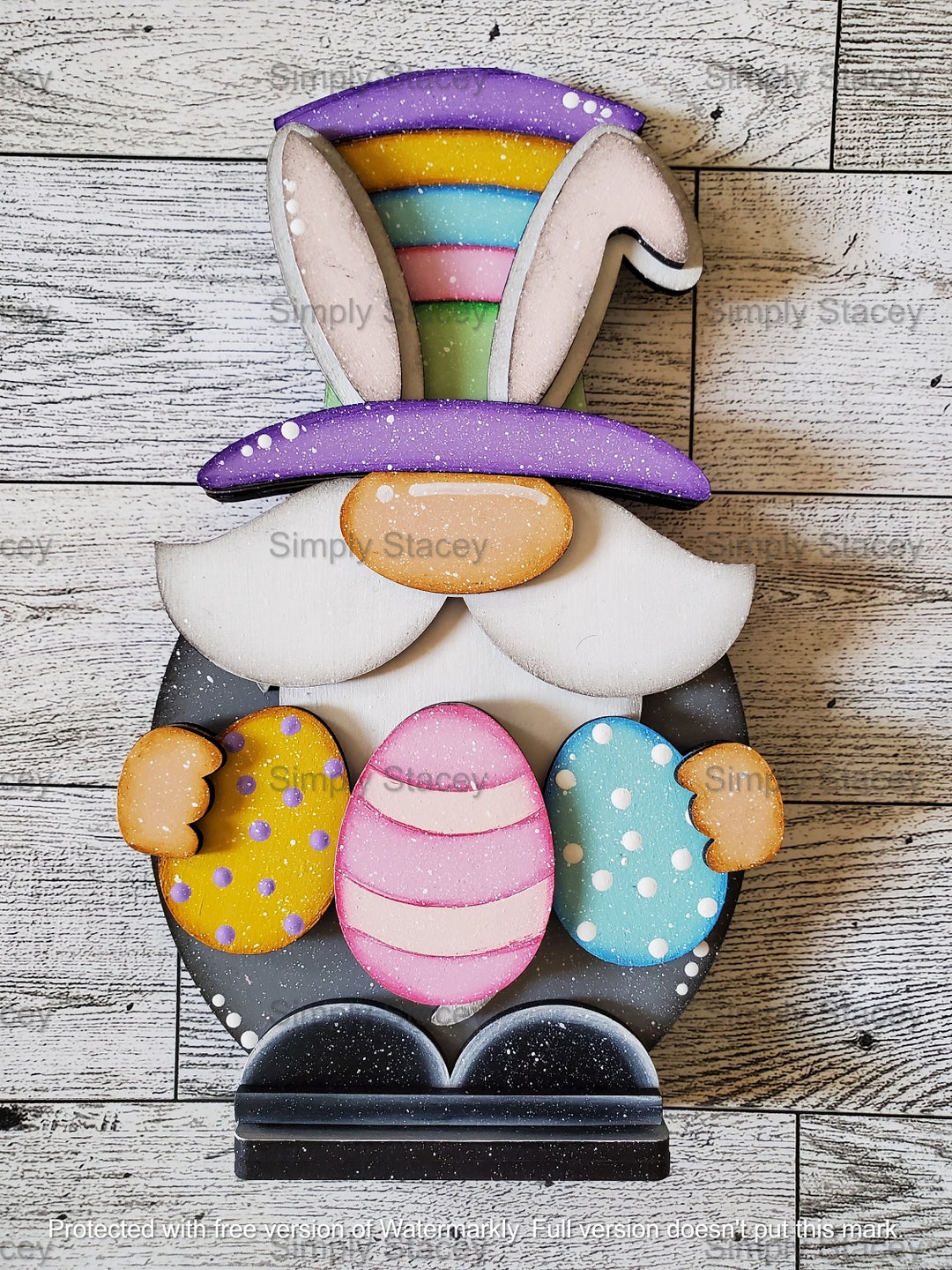 Easter Gnome, DIY Kit or Hand-painted, Easter Shelf Sitter, DIY Easter ...