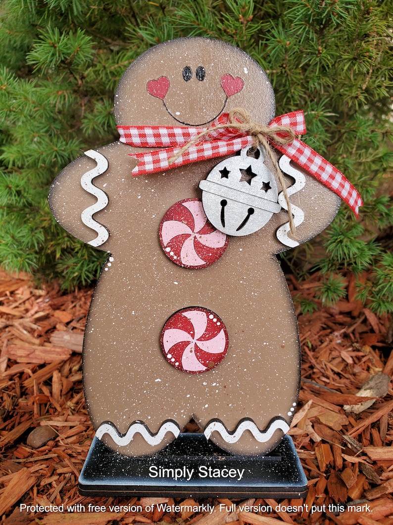 Santa, Nerdy Reindeer, Gingerbread Man, DIY Kit or Hand-painted ...