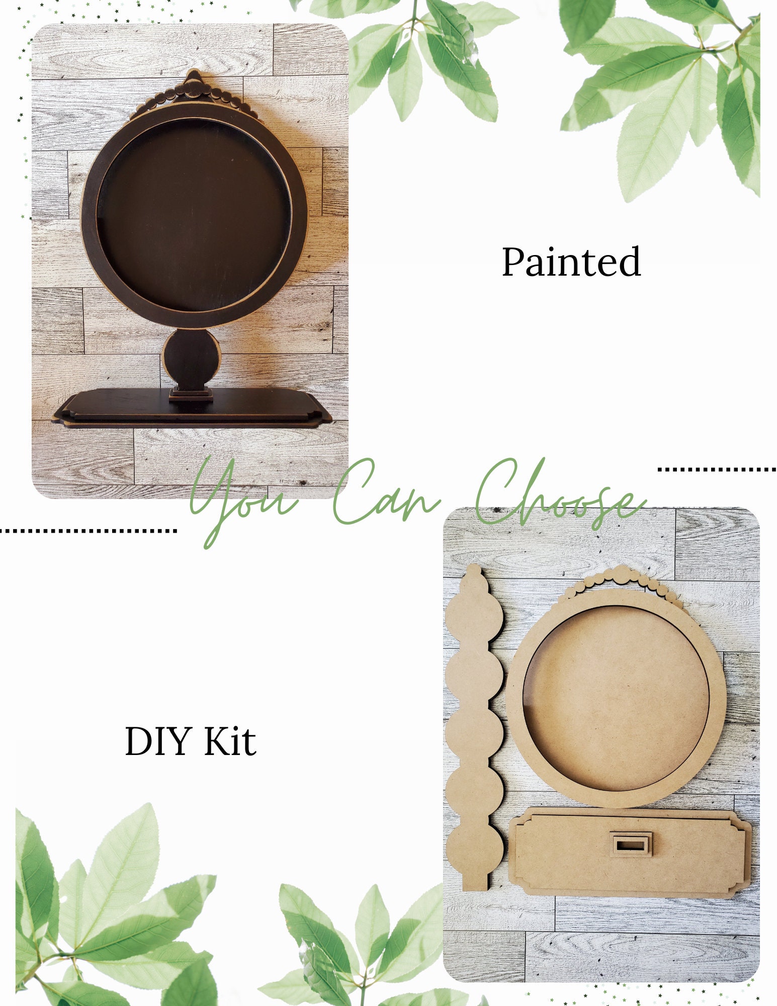 Farmhouse Tabletop Sign Holder DIY Kit or Hand-painted Drop - Etsy