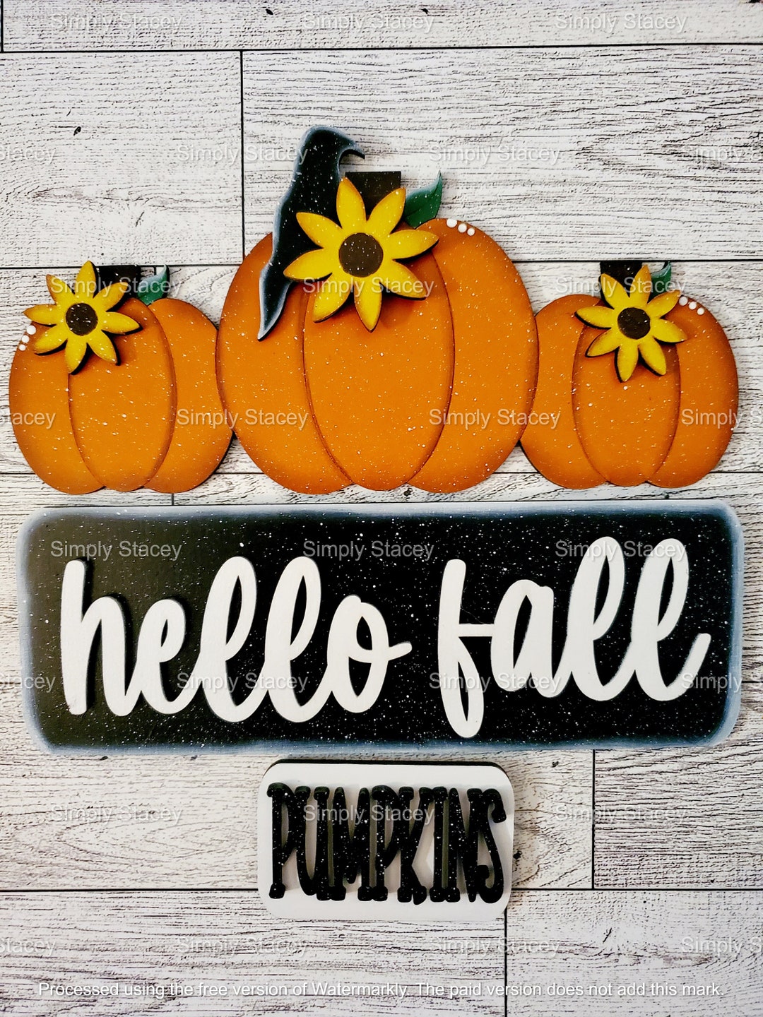 Hello Fall Interchangeable Truck Insert Add-on, DIY Wood Kit, or ...