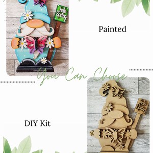 Spring Gnome, DIY Kit or Hand-painted, Spring Gnome Shelf Sitter ...
