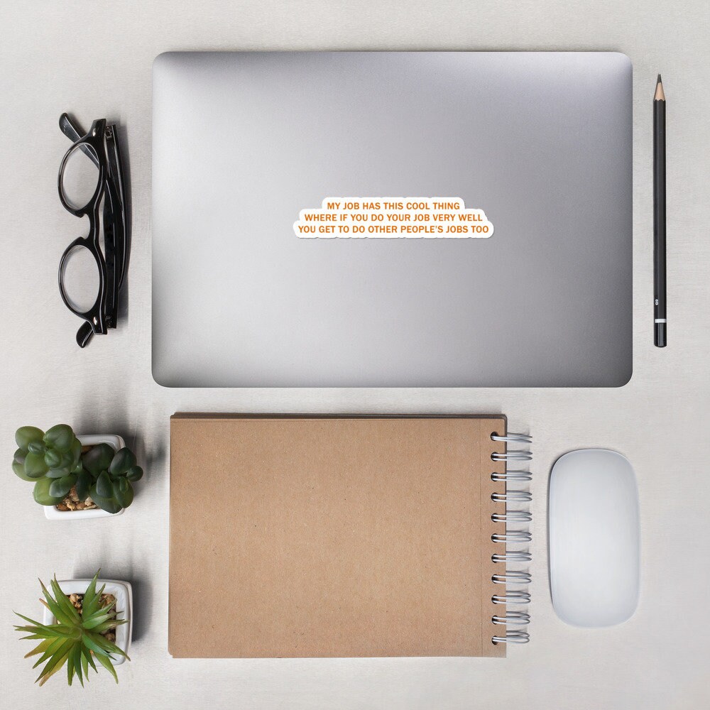 Funny Job Meme Sticker - High Opacity Vinyl - Etsy