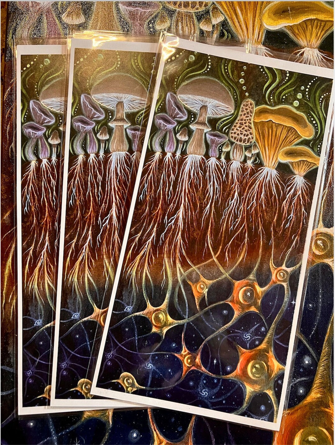 Myco to Macro, Mushrooms to Mycelium to Neurons to Galaxies Print - Etsy