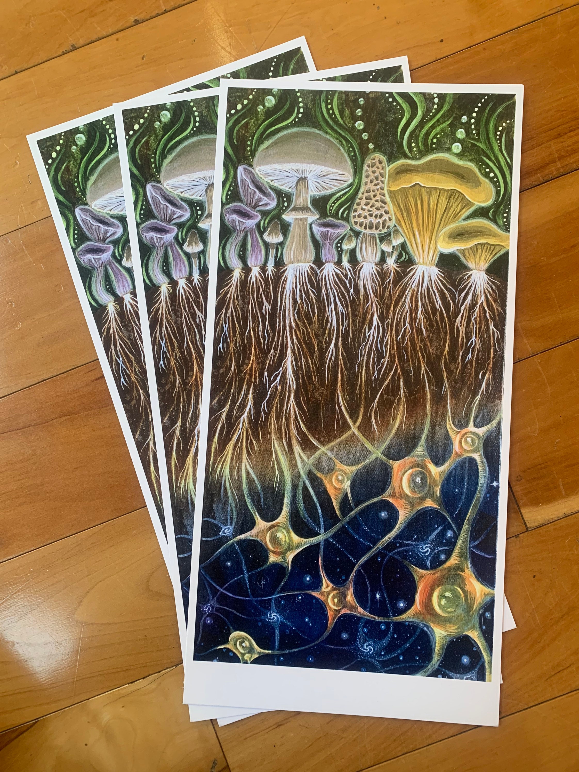 Myco to Macro, Mushrooms to Mycelium to Neurons to Galaxies Print - Etsy