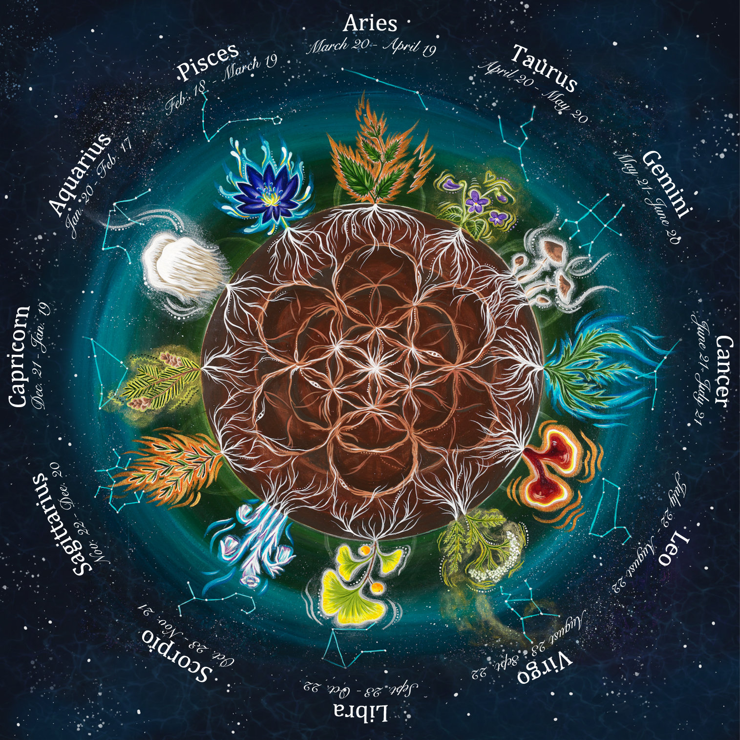 2023-2024 Astrological Herbal Calendar - Etsy