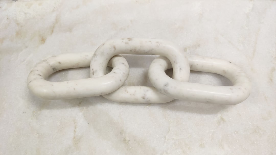 Marble Link Chain Sculpture Link Chain Decor Marble Knot Marble Link ...