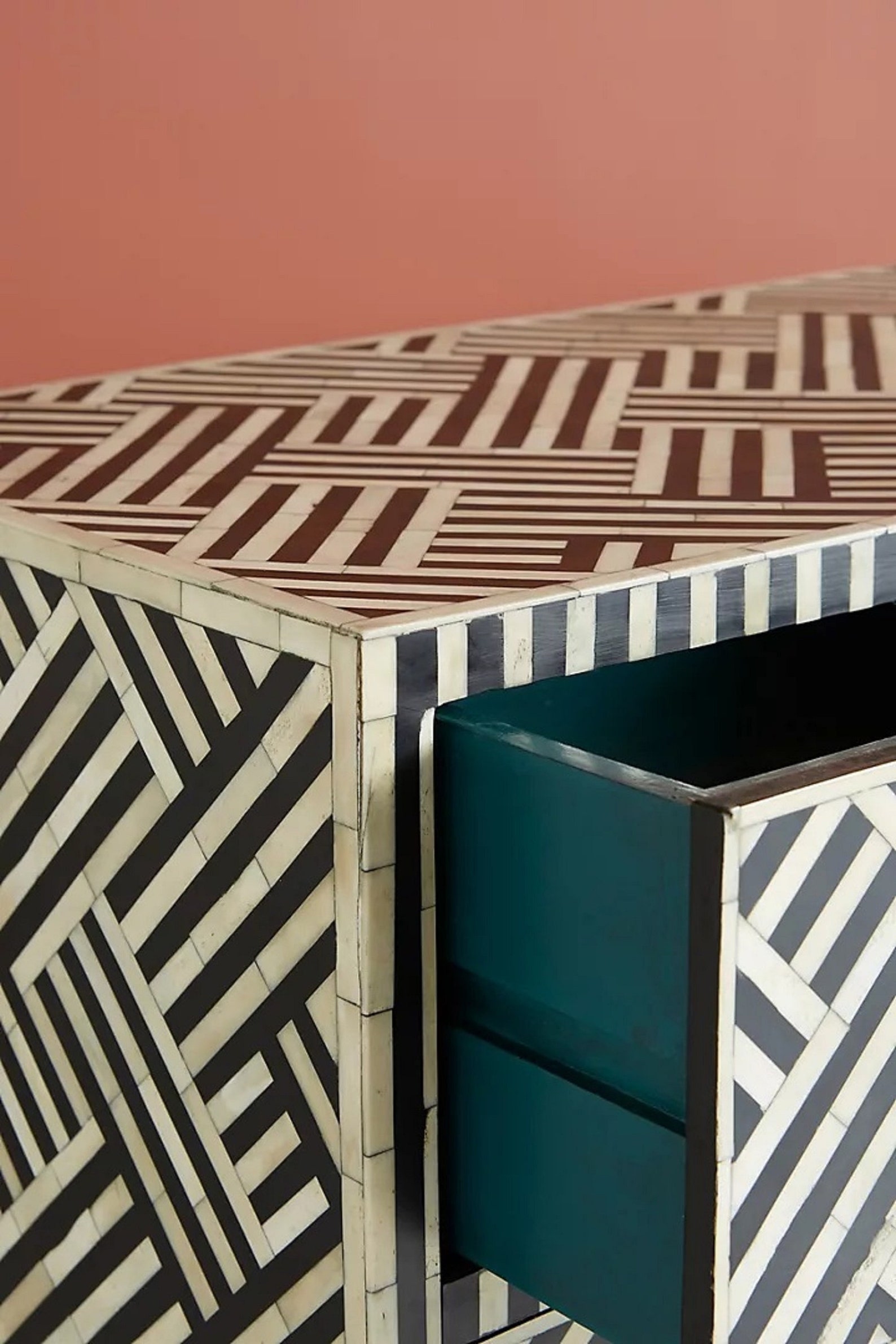 Bone Inlay Optical 9 Drawers Chest of Drawers Bone Inlay - Etsy