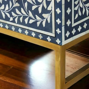 Bone Floral Inlay 6 Drawers Chest of Drawers, Bone Inlay Drawers ...