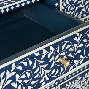 Bone Floral Inlay 6 Drawers Chest of Drawers, Bone Inlay Drawers ...