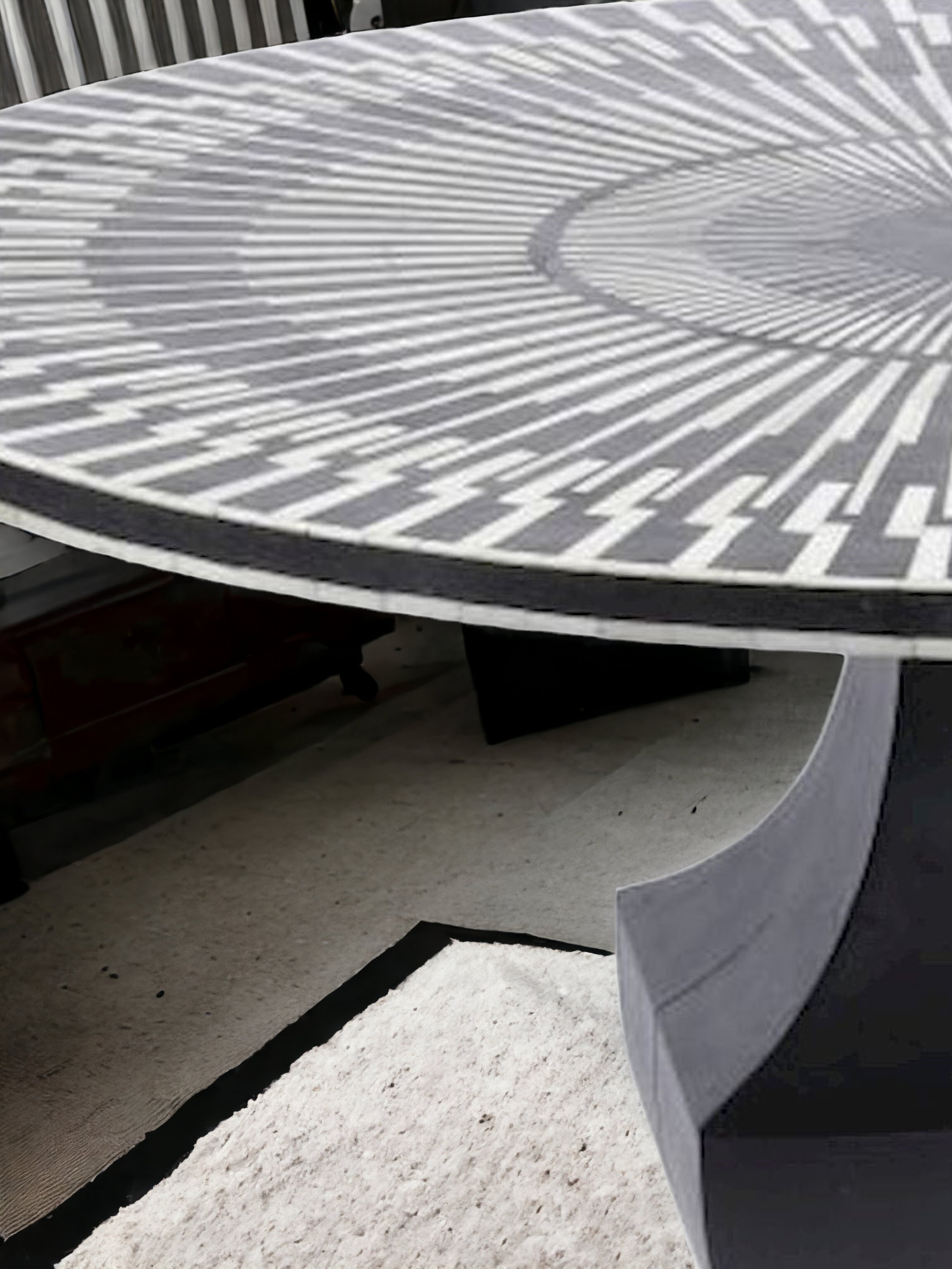 Handmade Bone Inlay Floral Design Dining Table, Bone Inlay Floral Round ...