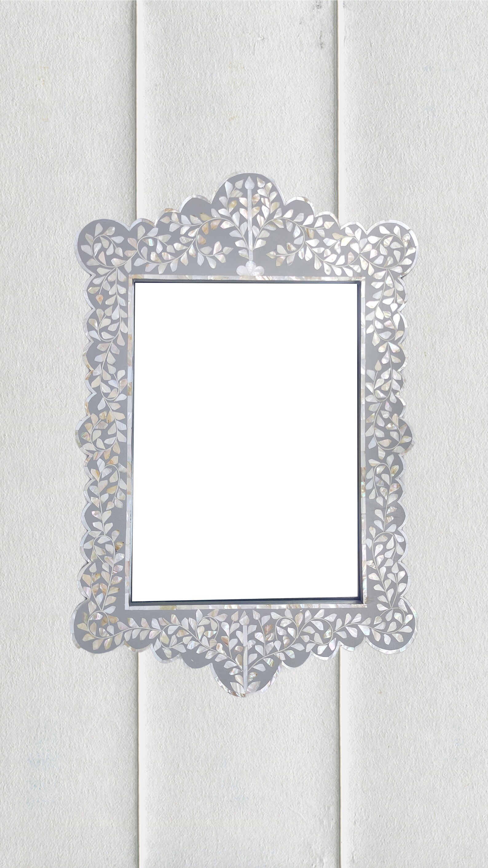 Mother of Pearl Inlay Floral Pattern Mirror Frame Mother of - Etsy