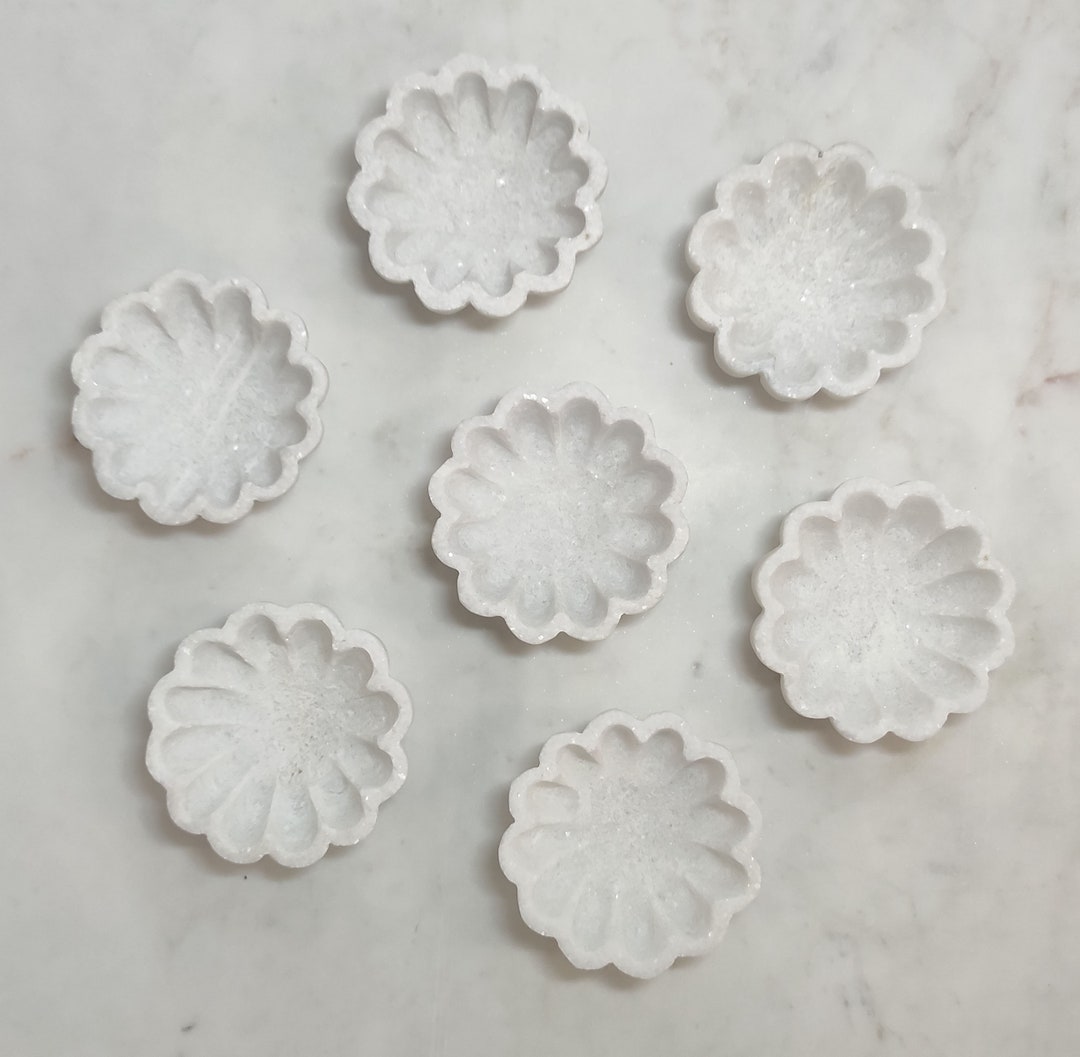 Christmas Gift Marble Scallop Bowl Marble Ruffle Bowl Stone Bowl ...