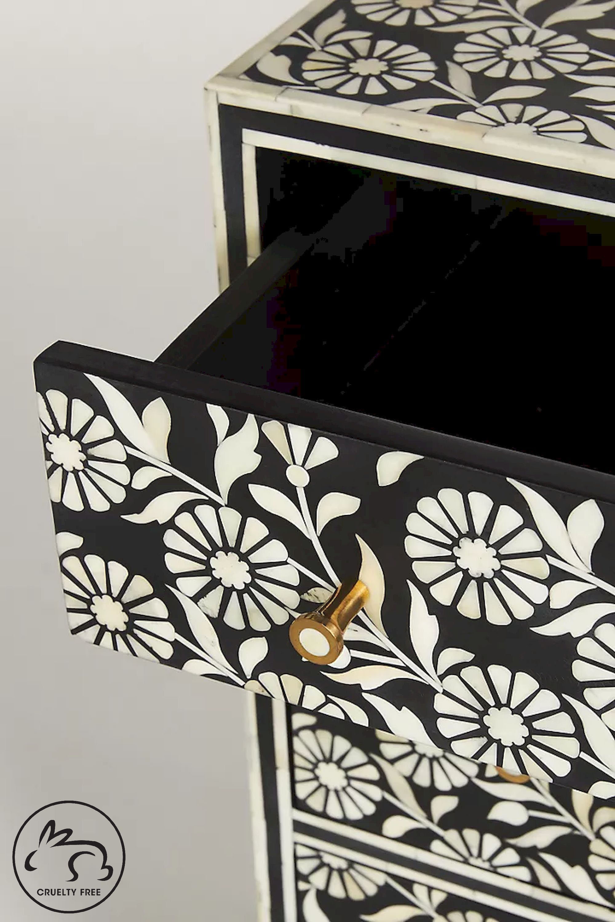 Bone Floral Inlay 6 Drawers Chest of Drawers Bone Inlay - Etsy
