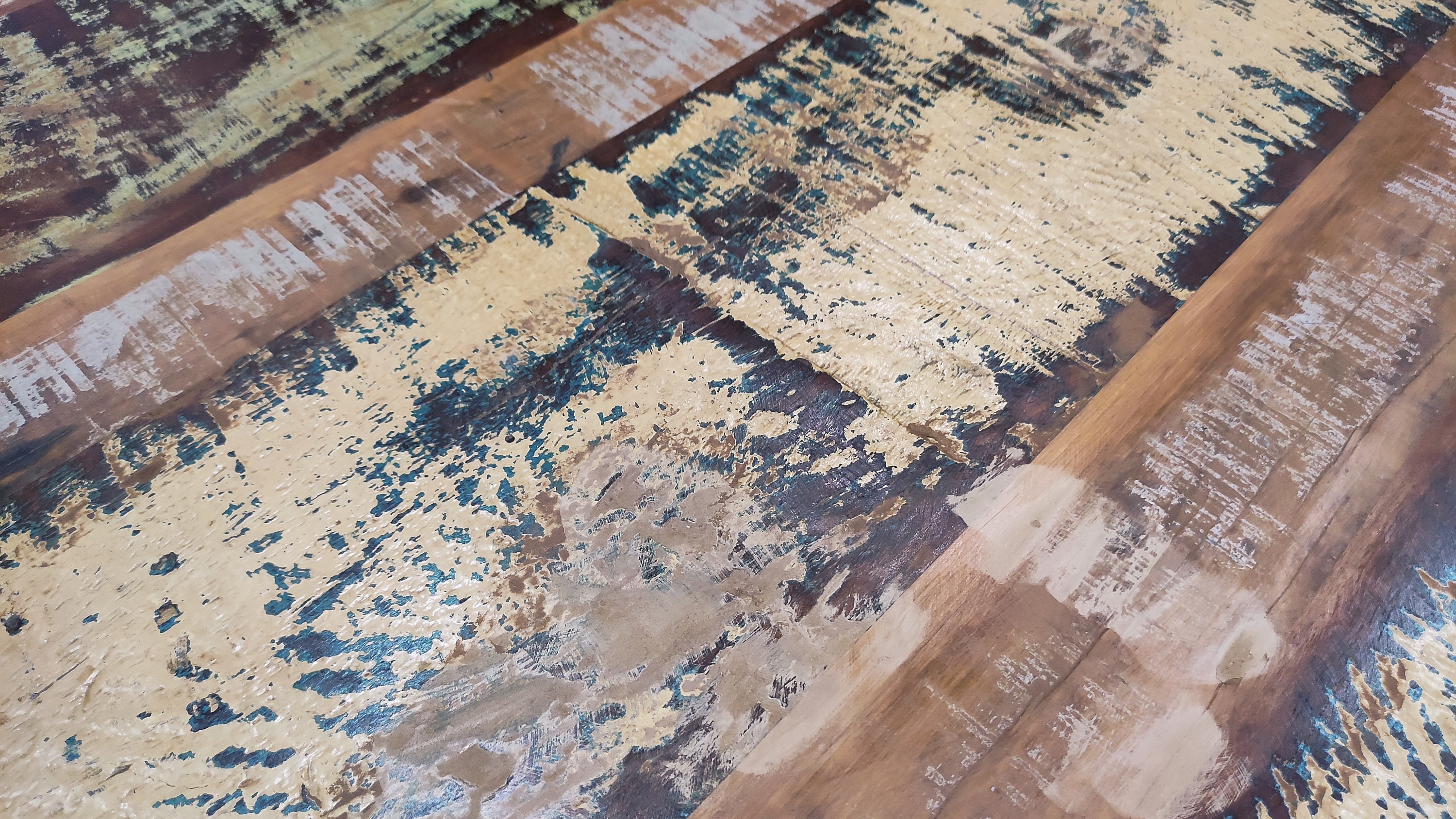 Colorful Handmade Rustic Reclaimed Wood Table Top Dining Table - Etsy