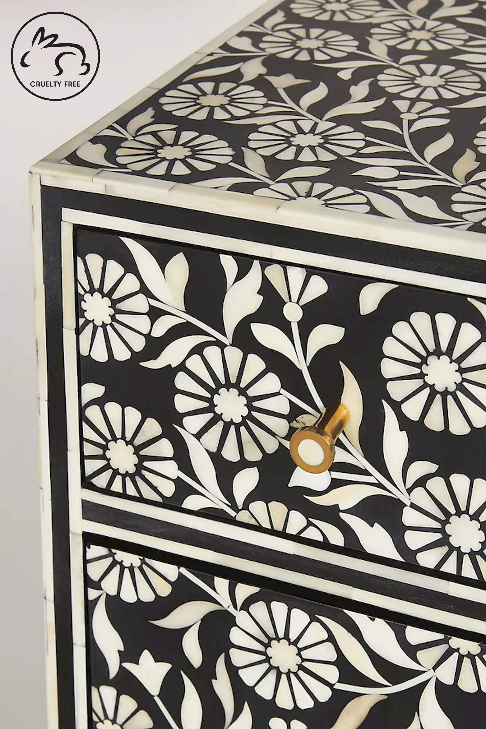 Bone Floral Inlay 6 Drawers Chest of Drawers Bone Inlay - Etsy