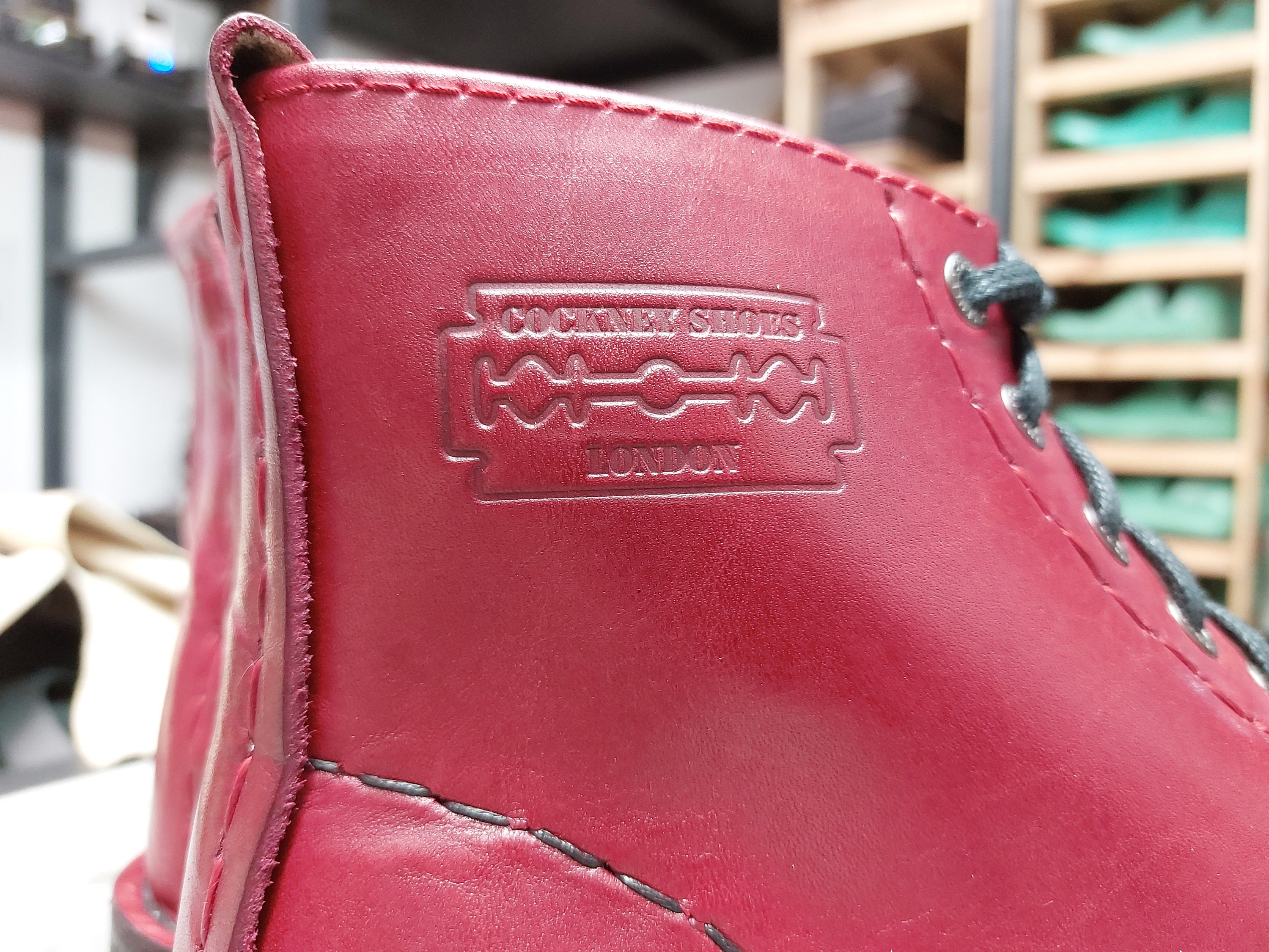 Handmade Cockney Monkey Boots 'step' Lace-to-toe, Roofer Boots, Full ...