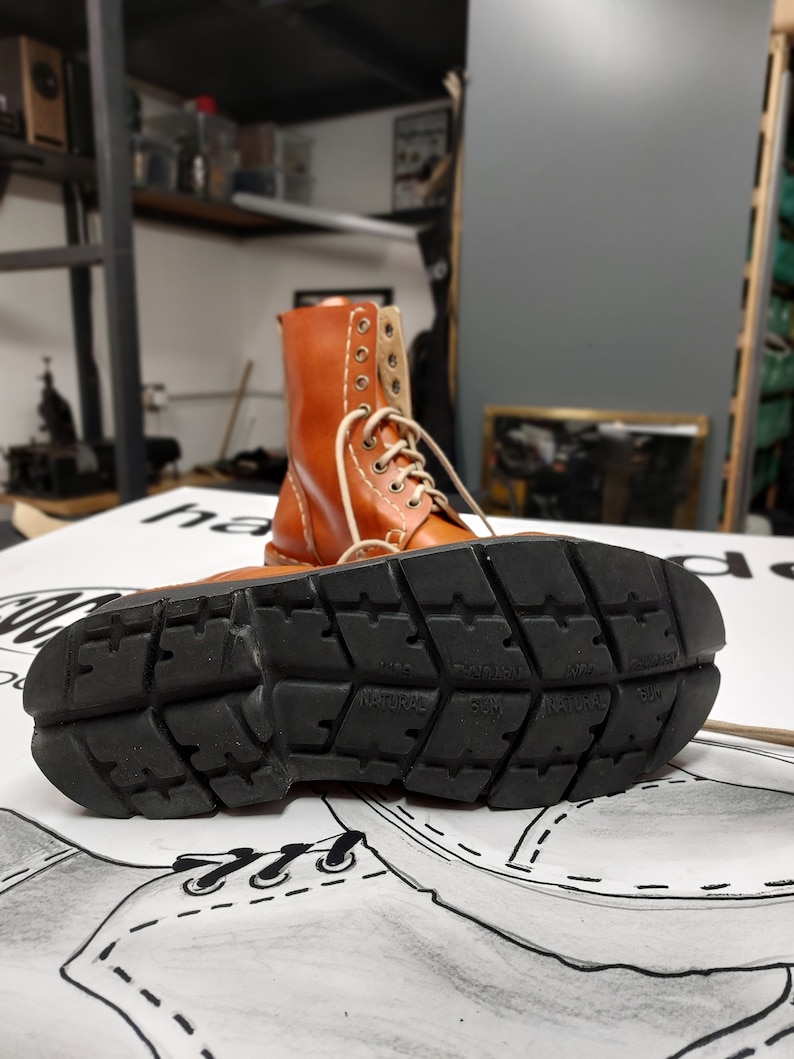 Handmade Cockney Boots, 100% Handstitched. Hand Dyed Genuine Ginger ...