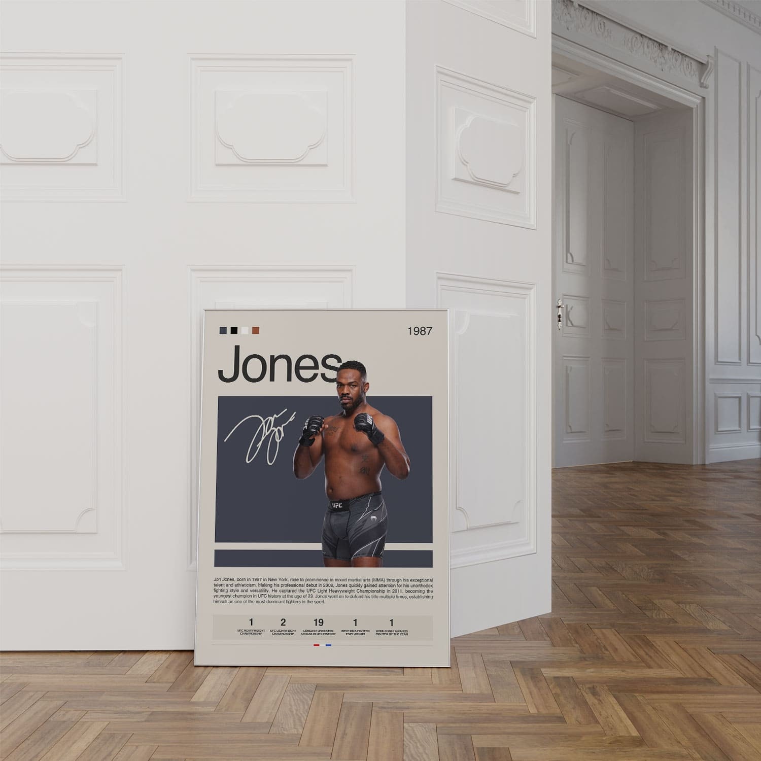 Jon Jones Poster, UFC Poster, MMA Poster, Boxing Poster, Sports Poster ...