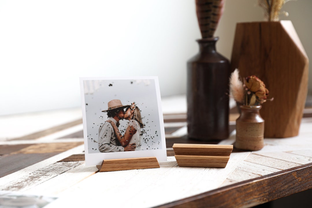 Handmade Reclaimed Wood Photo Display Stand: Desk or Wall Decor - Etsy