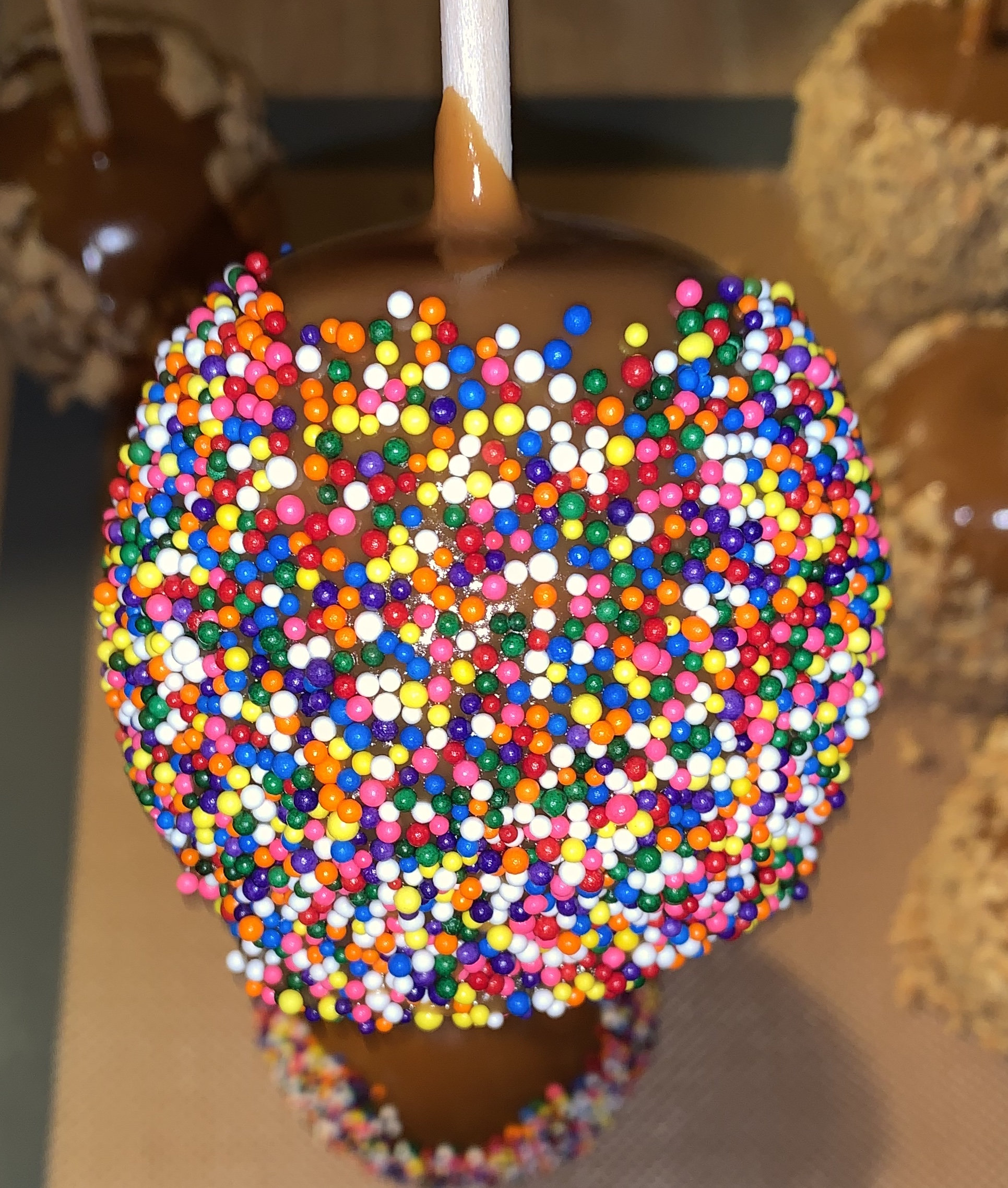 Caramel Apples With Sprinkles 6 Apples per Order Homemade - Etsy
