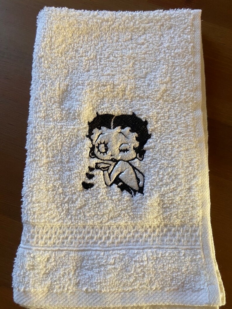 Betty Boop Heart Towel/ Sponge/ Hand/face/hair Towel 30x50 Cm Machine ...