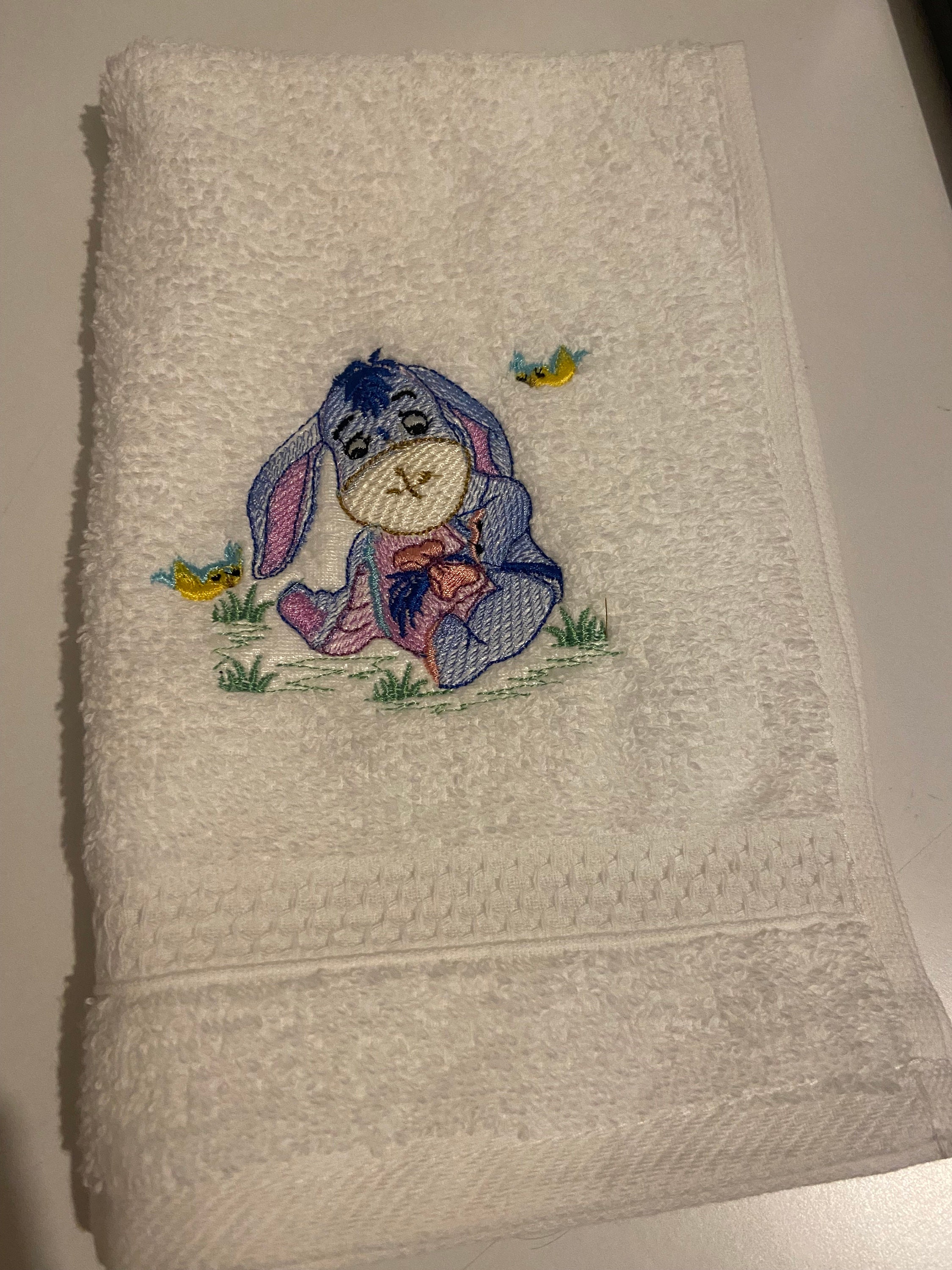 Eeyore Donkey Towel in Winny the Pooh / White Sponge - Etsy