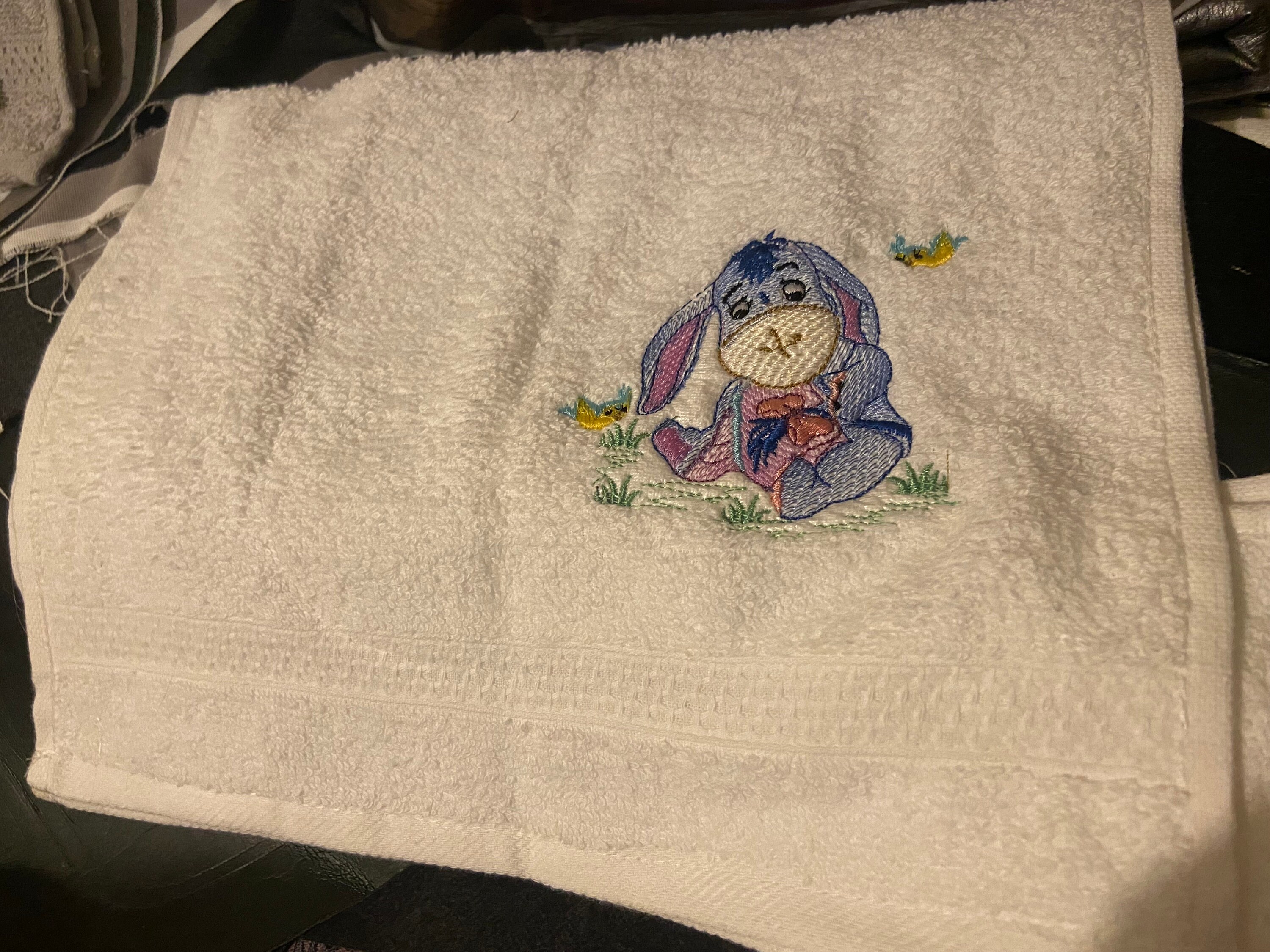 Eeyore Donkey Towel in Winny the Pooh / White Sponge - Etsy