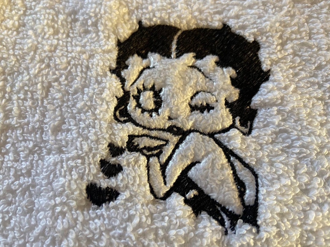 Betty Boop Heart Towel/ Sponge/ Hand/face/hair Towel 30x50 Cm Machine ...