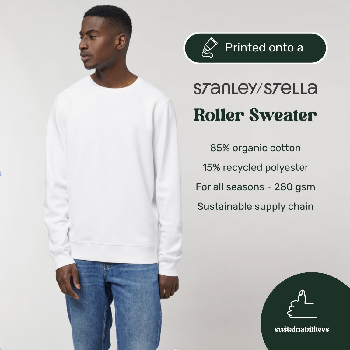 Sweater Avatar Last Airbender ATLA Fan-made Embroidered Sustainable 100 ...