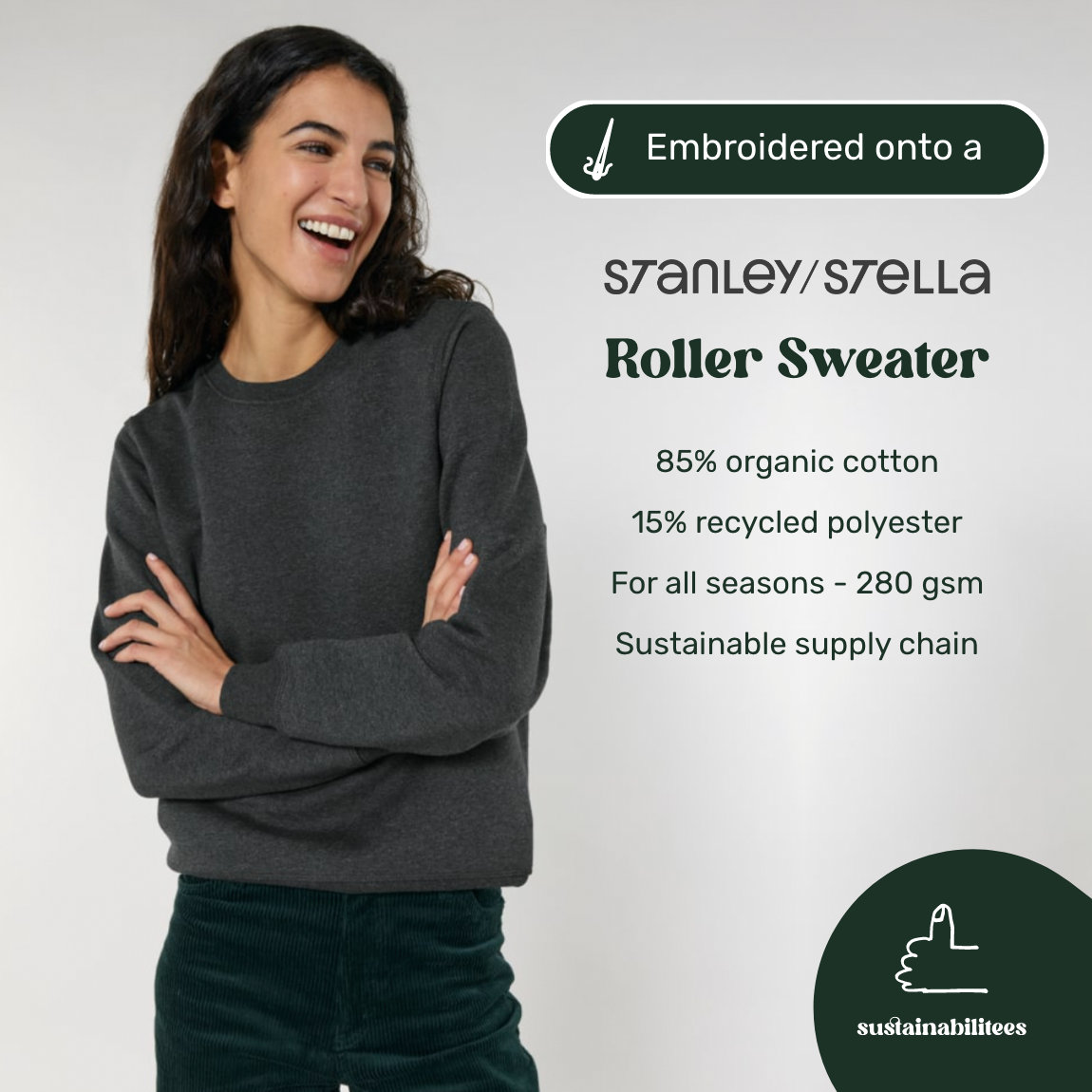 Sweater Embroidered Avatar Yip Yip ATLA Fan-made Sustainable 100% ...