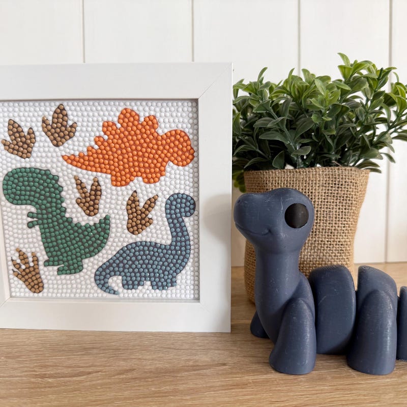 Dinosaur Diamond Art Kit - Etsy