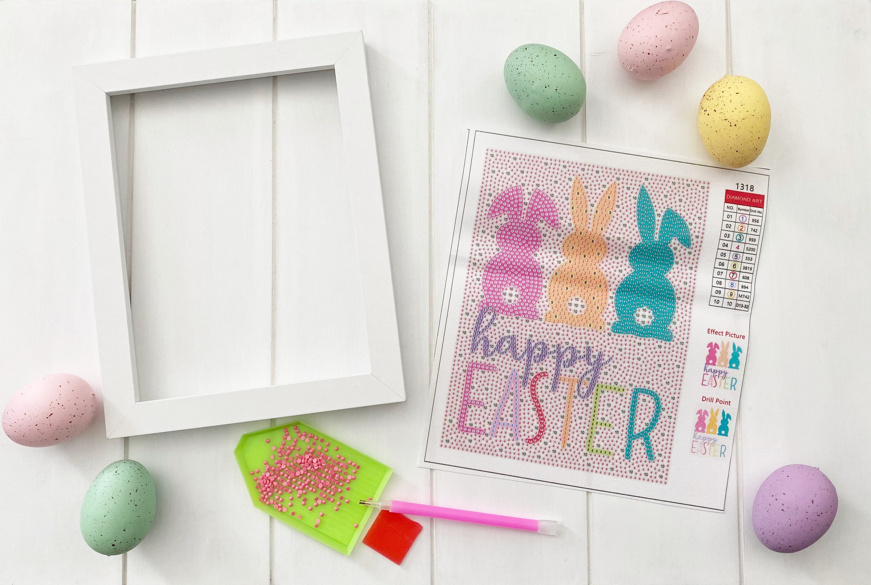 Happy Easter Diamond Art Kit - Etsy