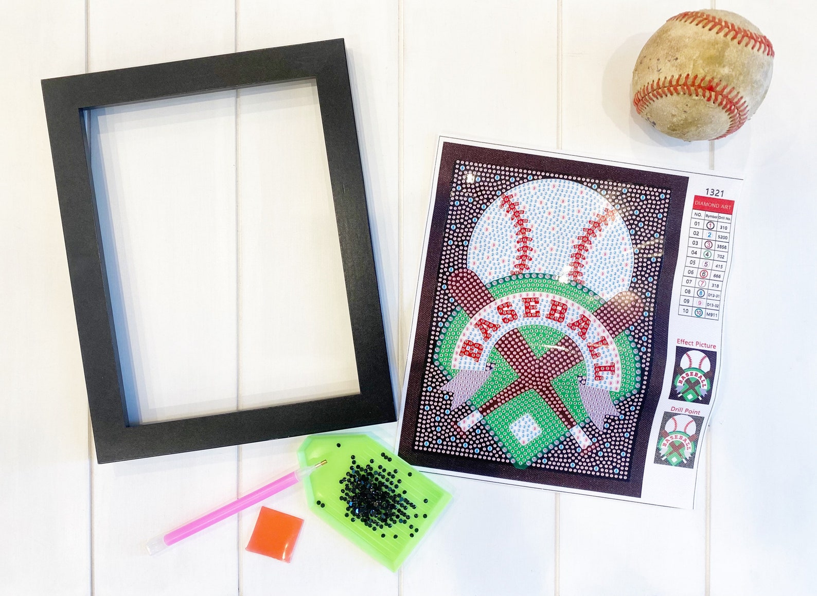 Baseball Diamond Art Kit | Etsy