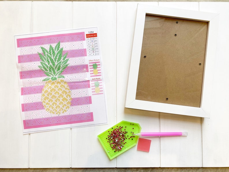 Pineapple Diamond Art Kit - Etsy