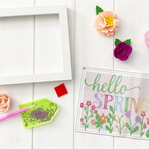 Hello Spring Diamond Art Kit - Etsy