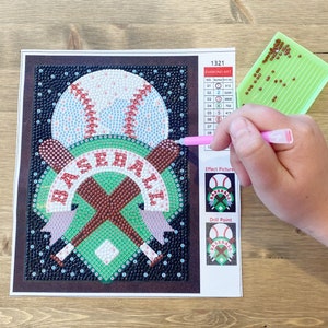 Baseball Diamond Art Kit - Etsy