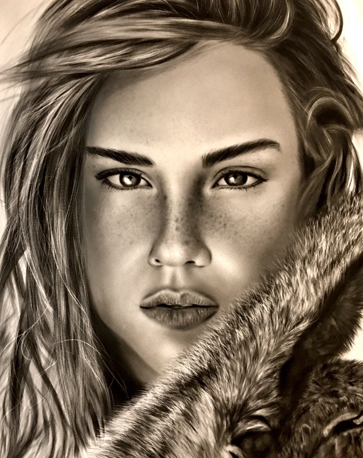 Hyperrealism painting art cardboard order portrait | Etsy