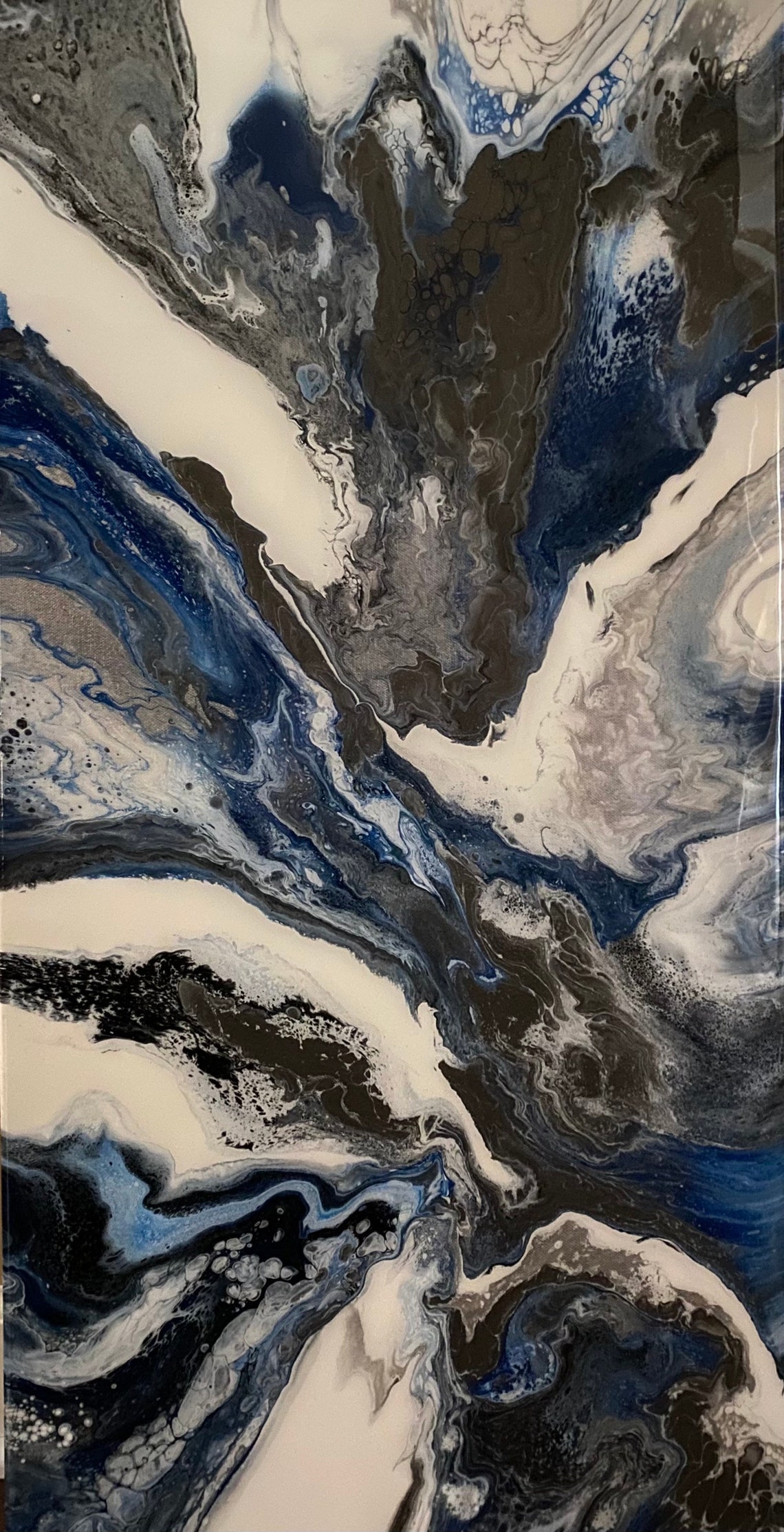 Blue Geode With Black and Gray - Etsy